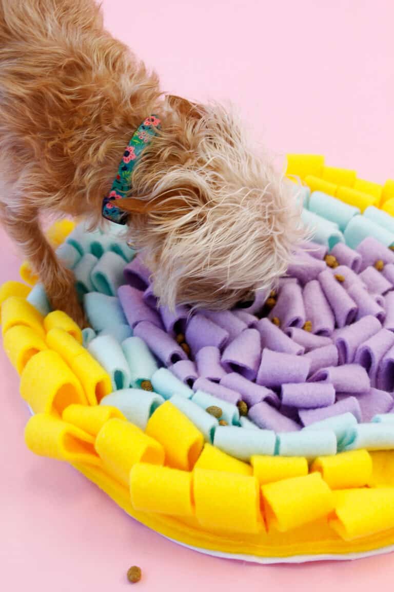 DIY Snuffle Mat for Dogs or Cats - see kate sew