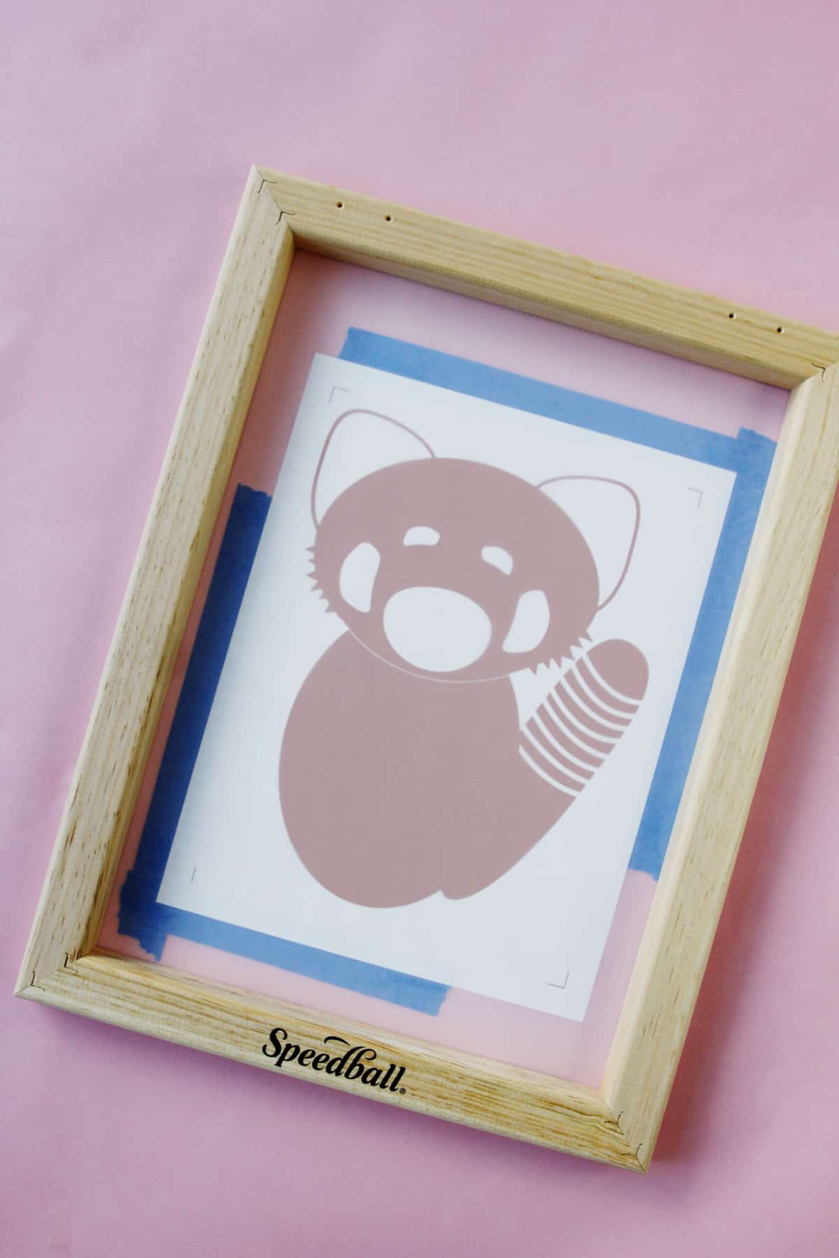 silk screen printing kit - DIY red panda plush toys - see kate sew