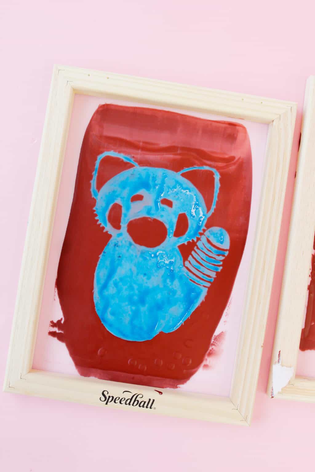 silk screen printing kit - DIY red panda plush toys - see kate sew