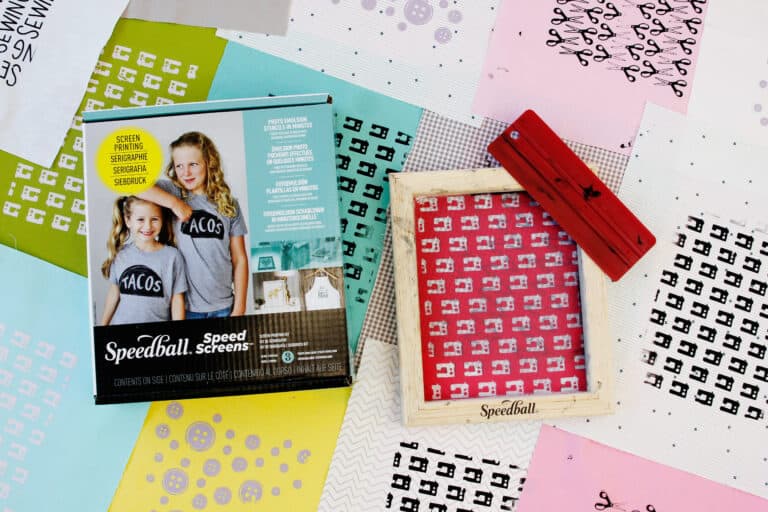 DIY Screenprinting with Speedball Speed Screens - see kate sew