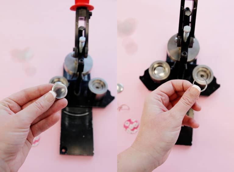 how to make button pins with fabric scraps - see kate sew