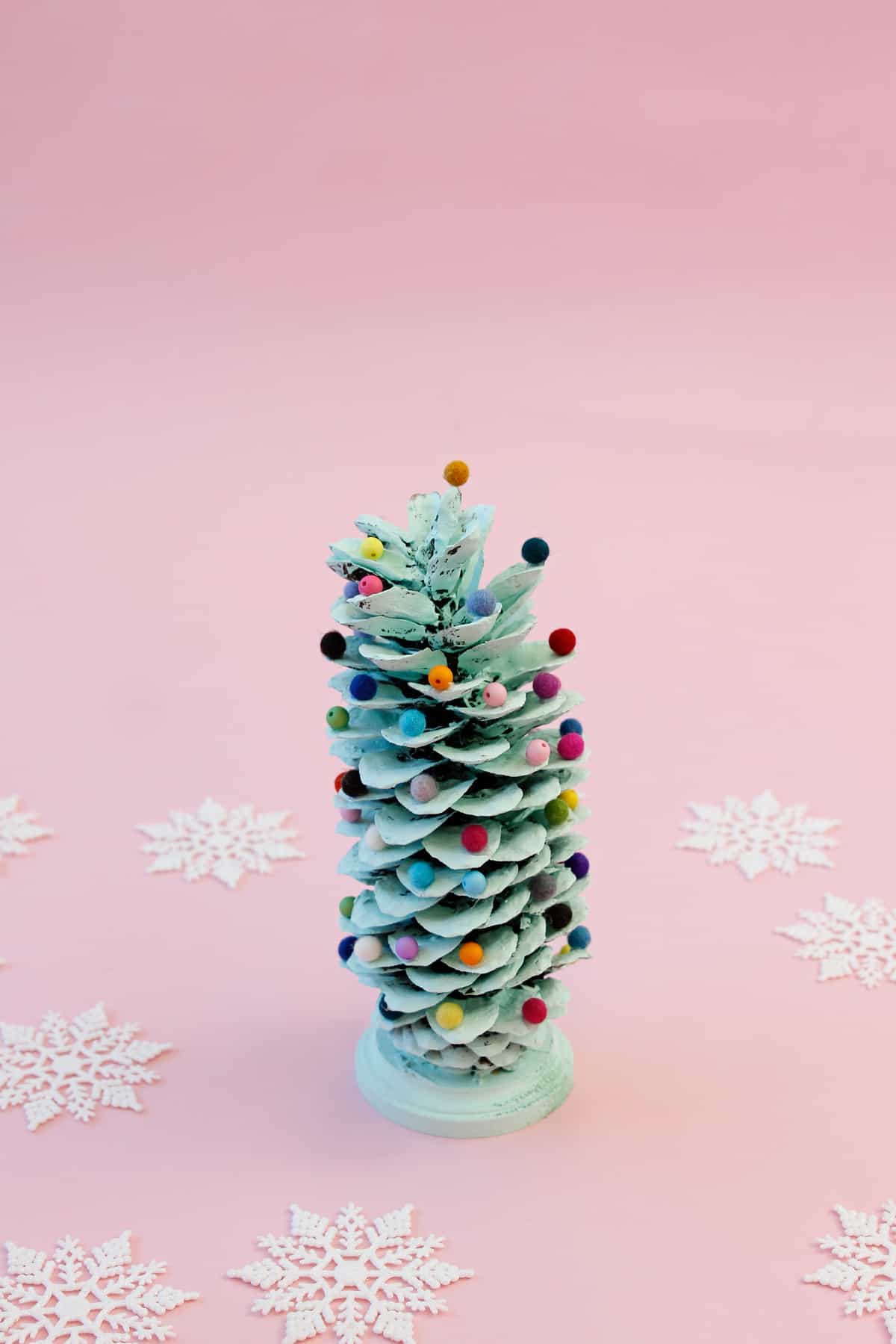 Pinecone Christmas Trees Craft - see kate sew
