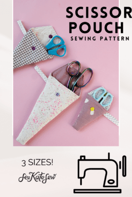 Scissor Pouch Sewing Pattern - 3 sizes! - see kate sew