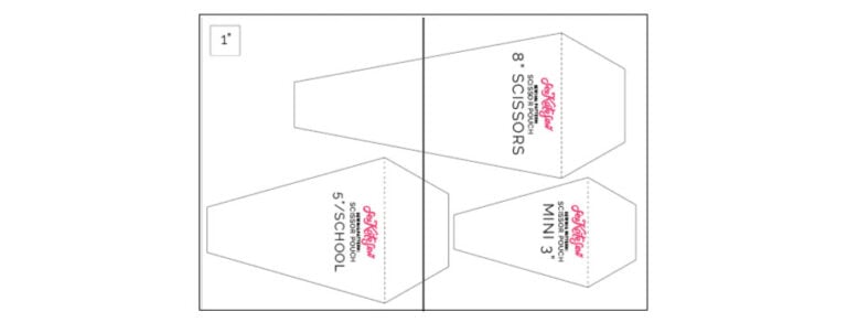 Scissor Pouch Sewing Pattern - 3 sizes! - see kate sew