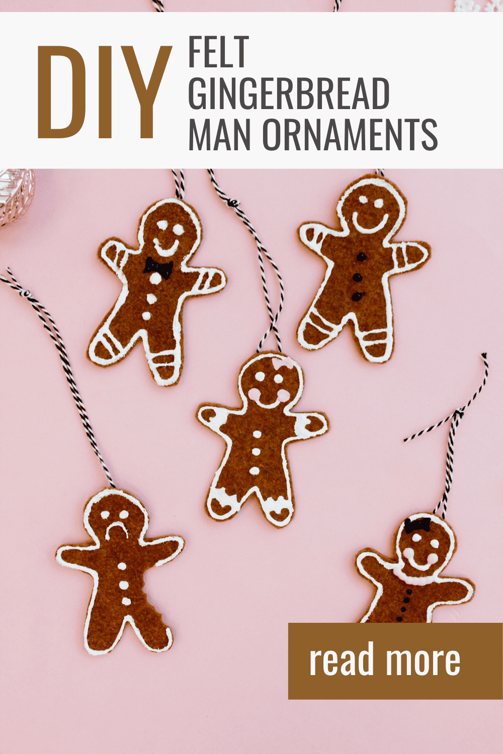 Felt Gingerbread Man Ornament Pattern - with bites! - see kate sew