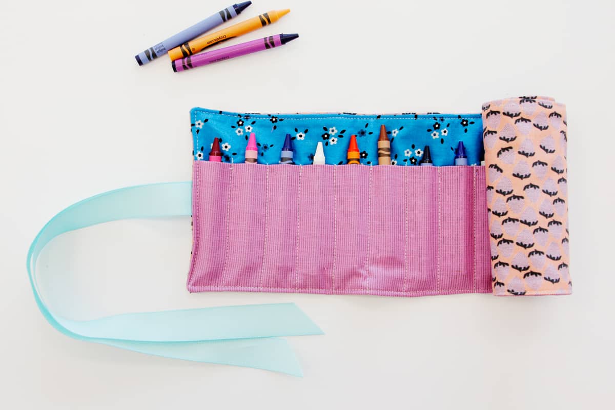 Crayon Roll Up Sewing Pattern - see kate sew