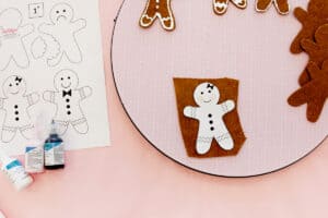 Felt Gingerbread Man Ornament Pattern - with bites! - see kate sew