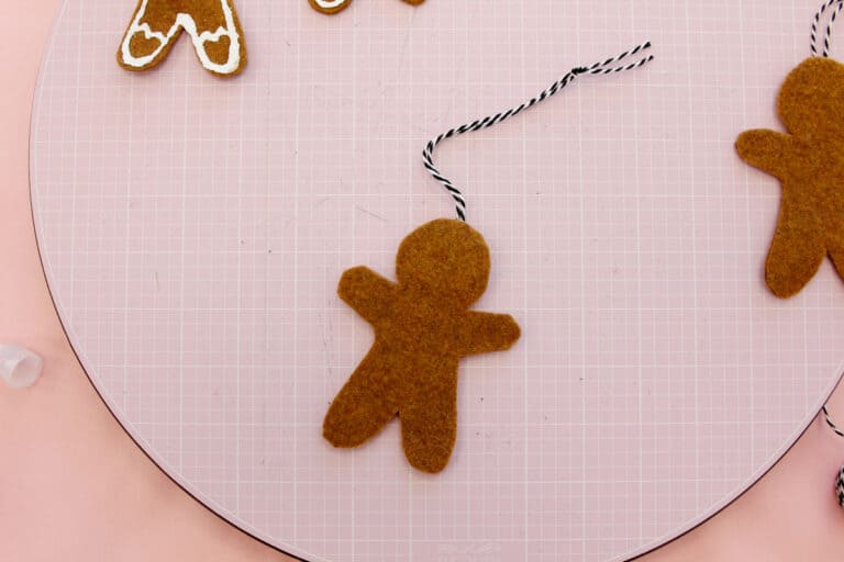 Felt Gingerbread Man Ornament Pattern - with bites! - see kate sew