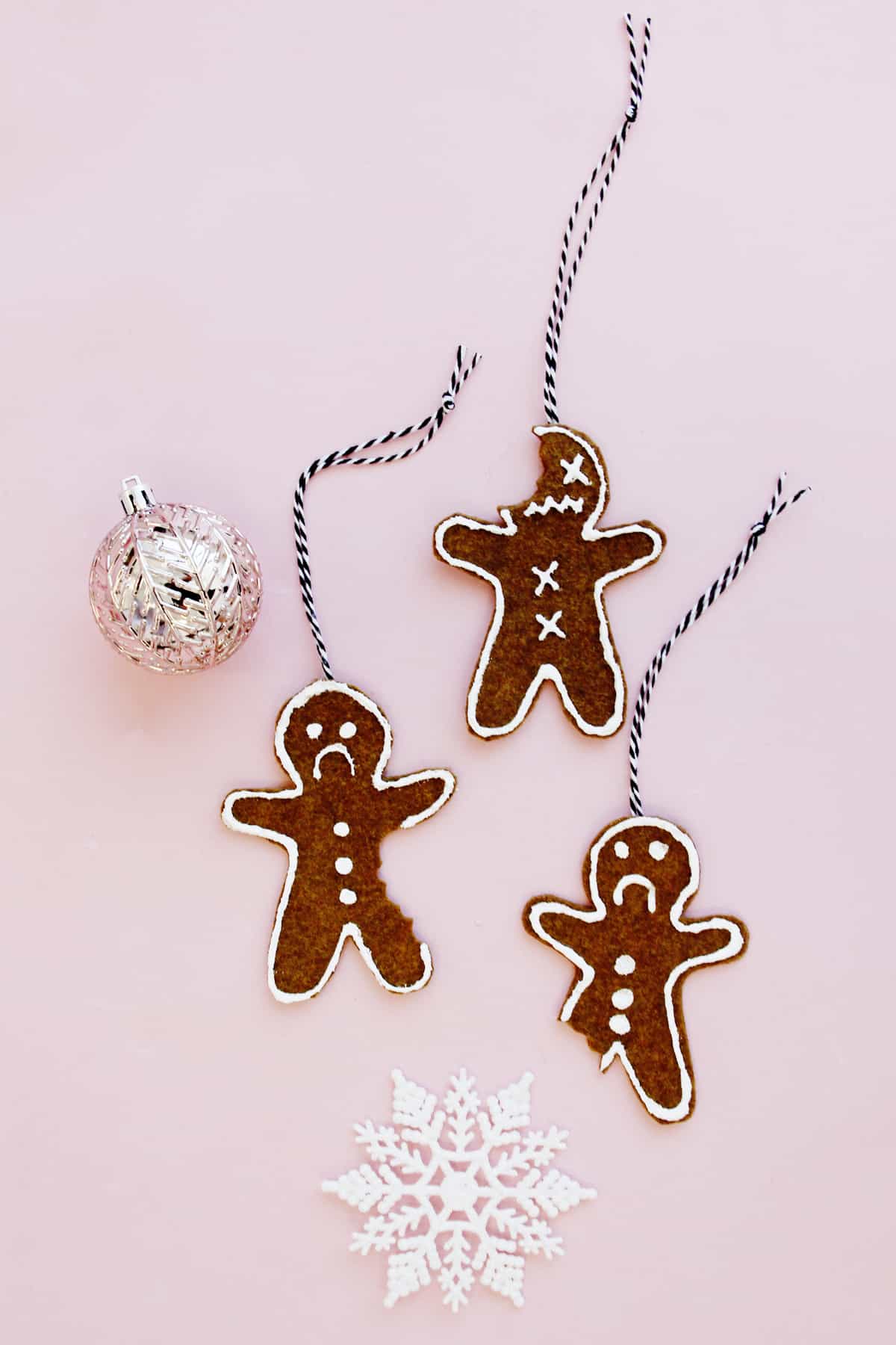 Felt Gingerbread Man Ornament Pattern - with bites! - see kate sew