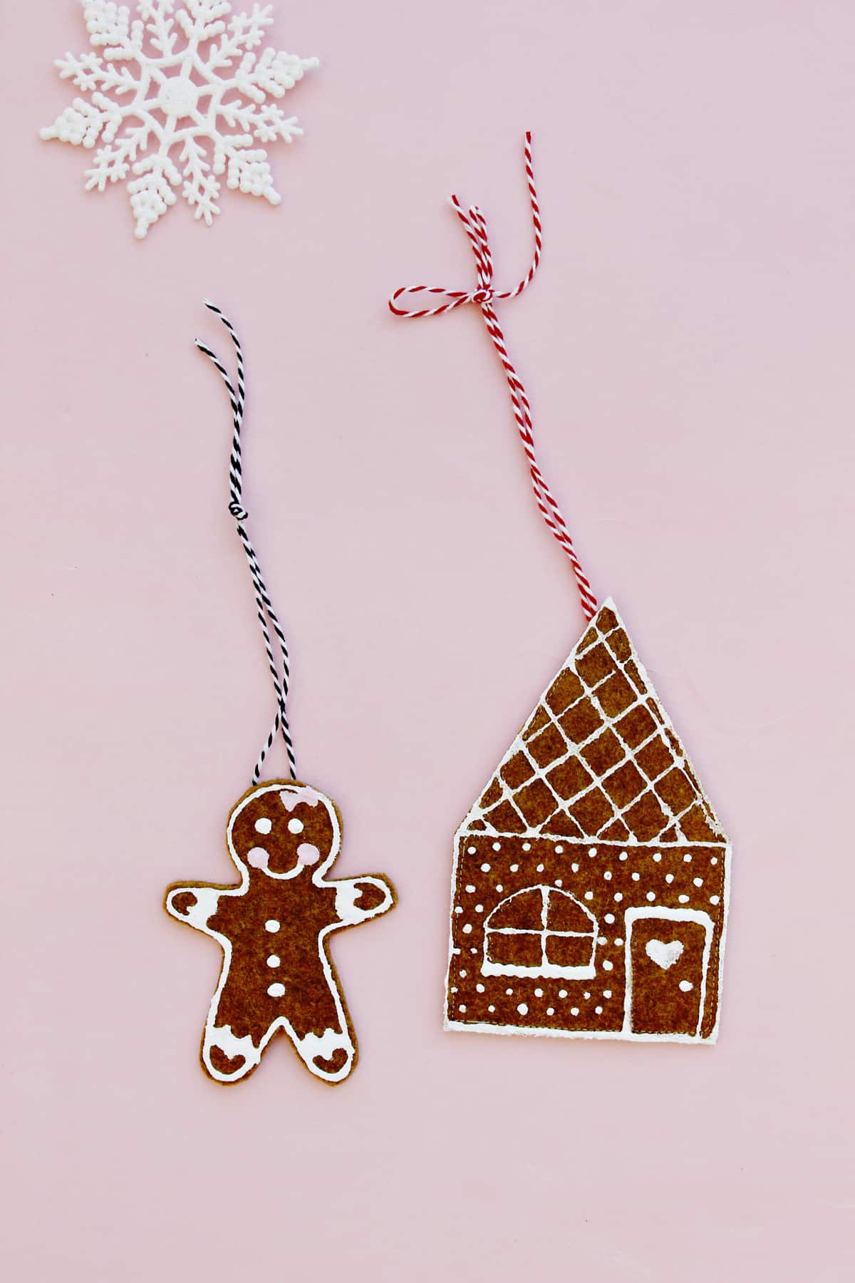 Felt Gingerbread Man Ornament Pattern - with bites! - see kate sew