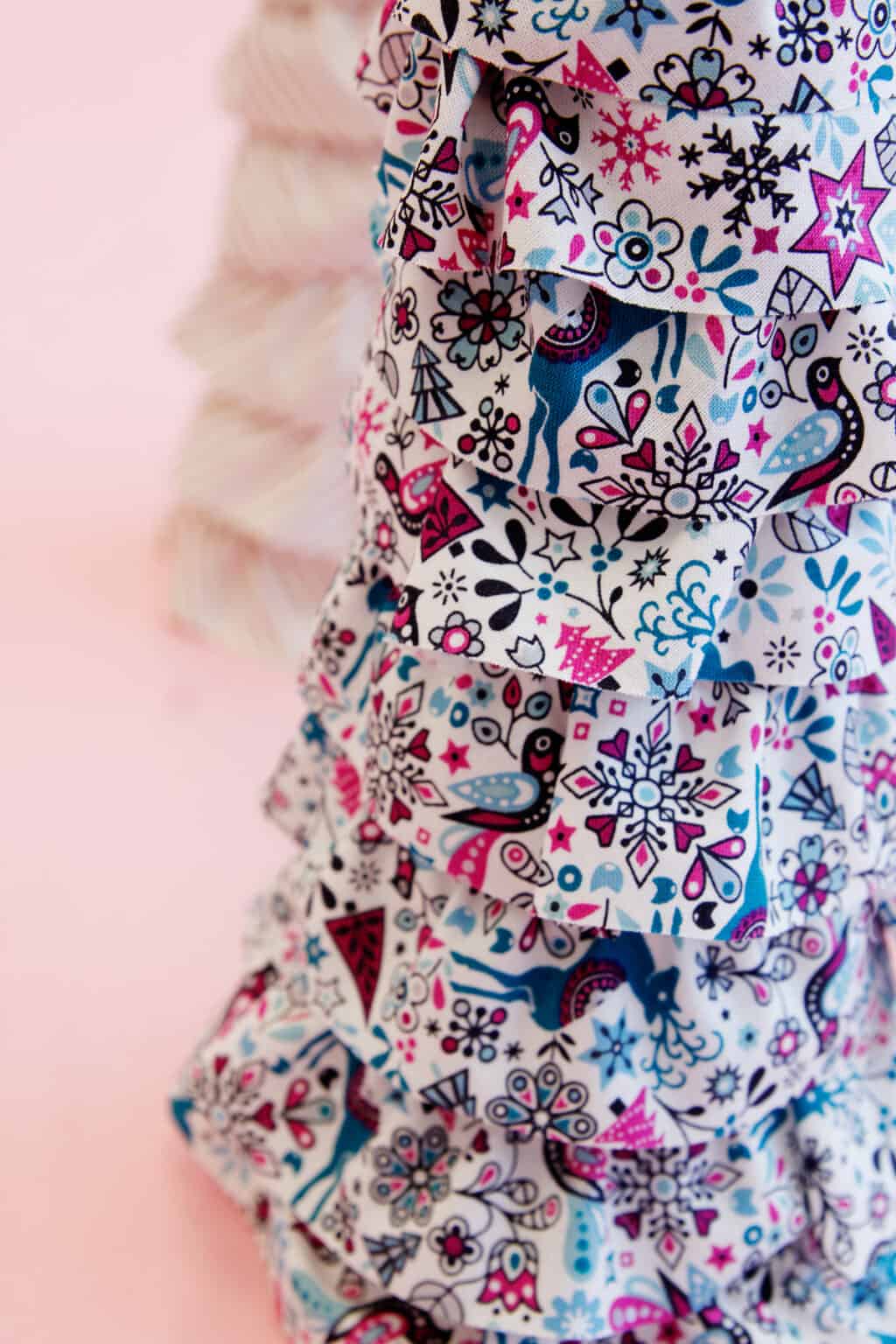 Styrofoam Christmas Tree Covered with Fabric - see kate sew