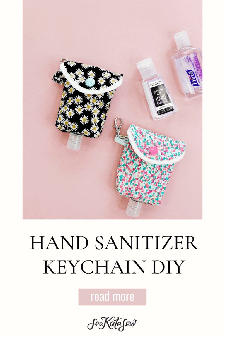diy hand sanitizer holder - see kate sew