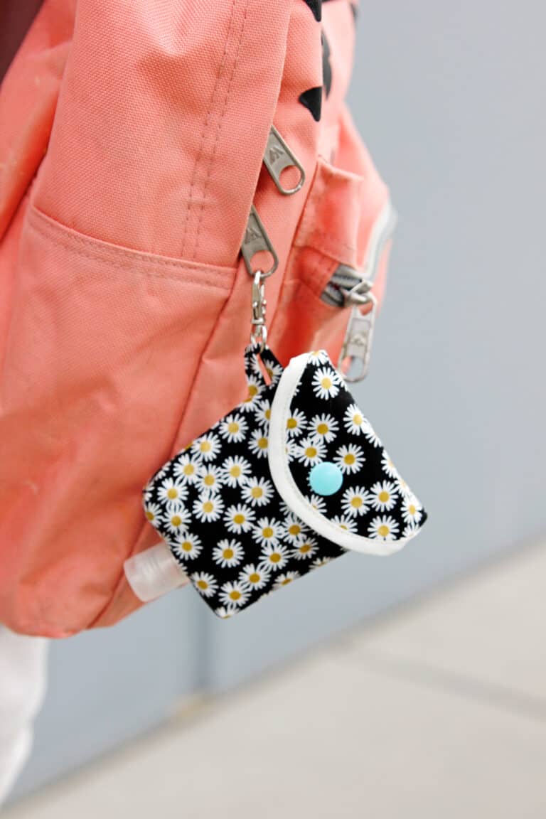 diy hand sanitizer holder - see kate sew