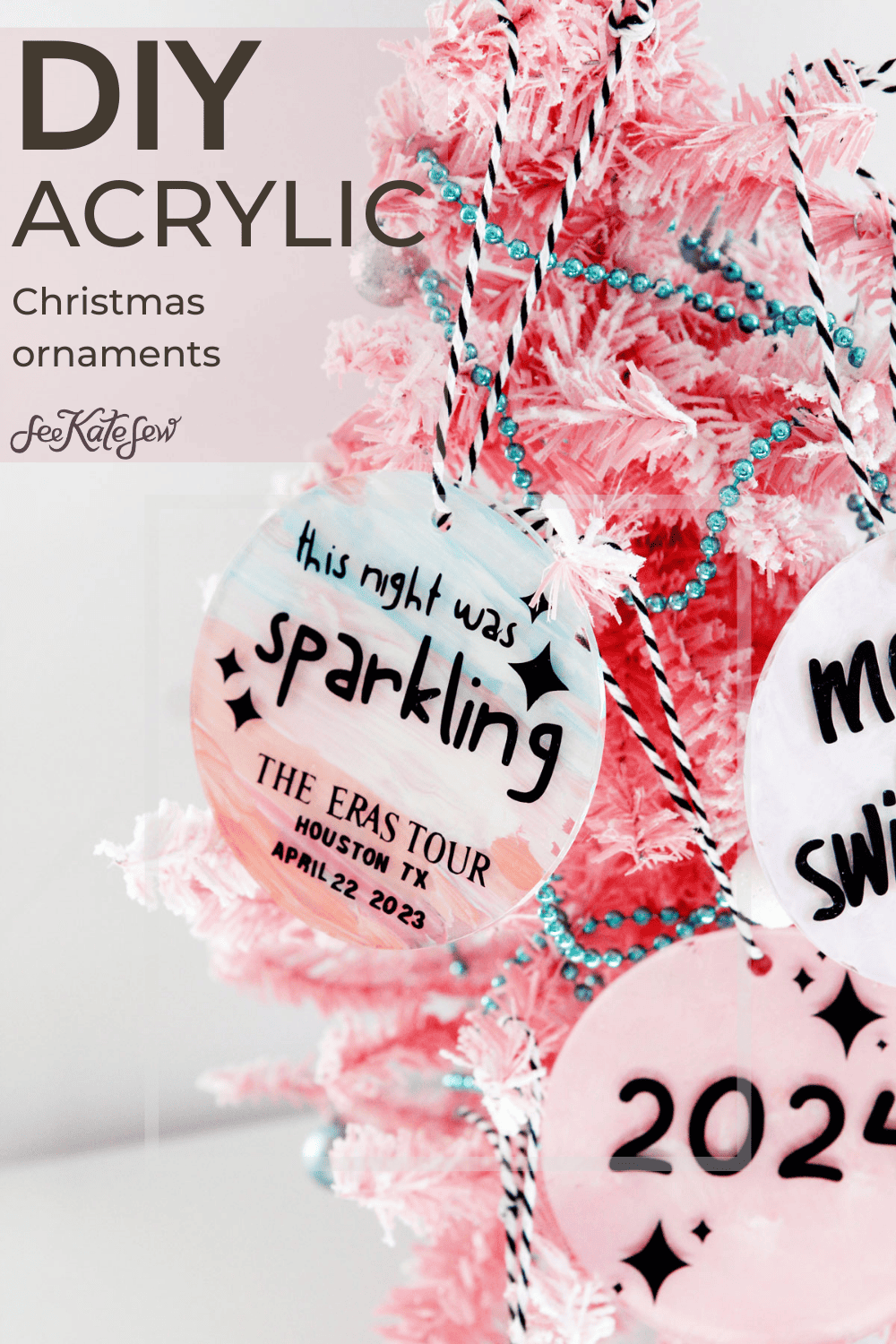 Acrylic Disc Ornaments - DIY Eras Tour Commemorative Ornament - see ...