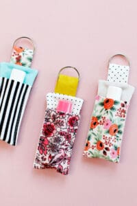 DIY Chapstick Holder - Lip Balm Keychain Sewing Pattern - see kate sew