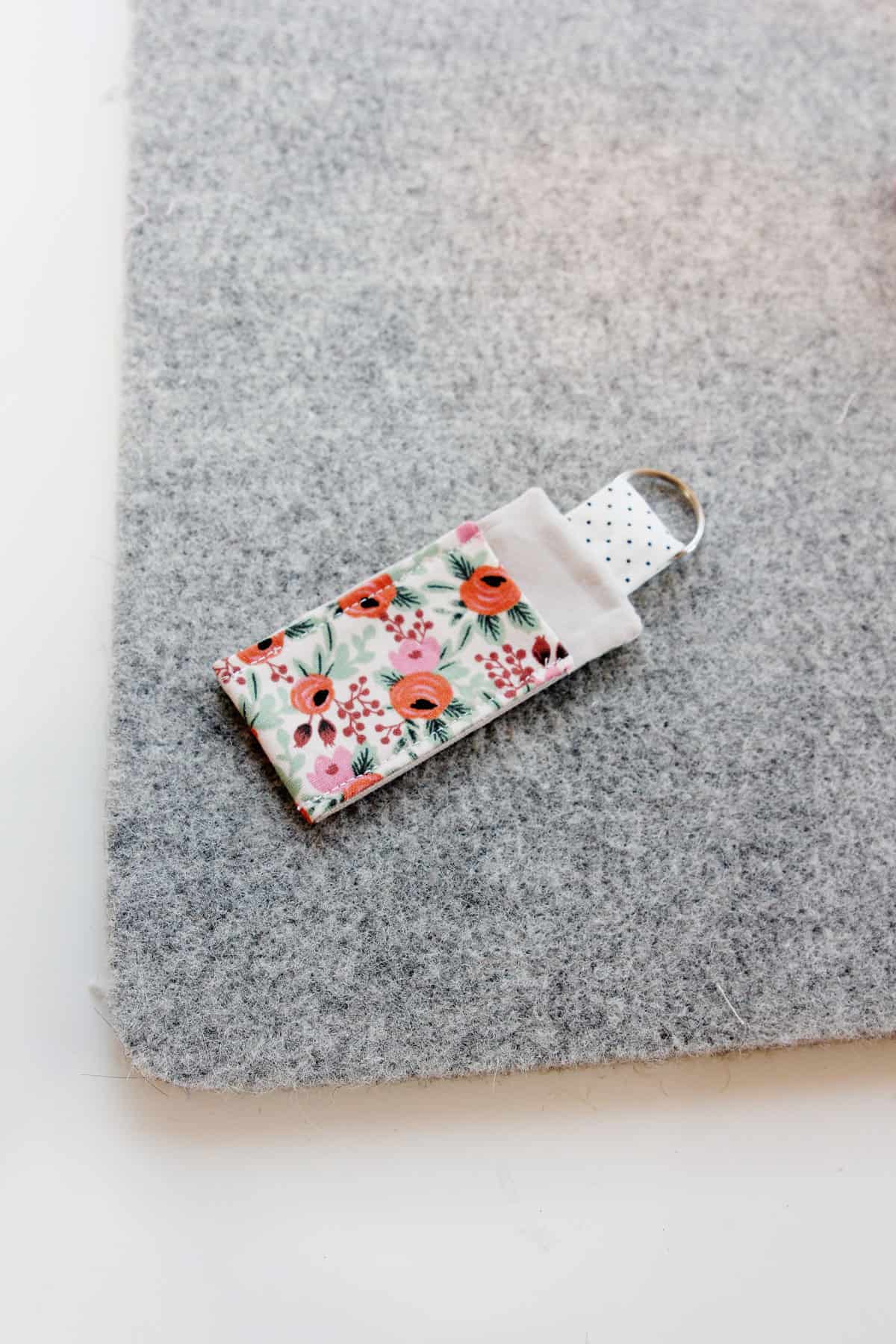 DIY Chapstick Holder - Lip Balm Keychain Sewing Pattern - see kate sew