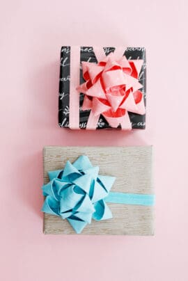 DIY Christmas Gift Bows with Fabric - see kate sew
