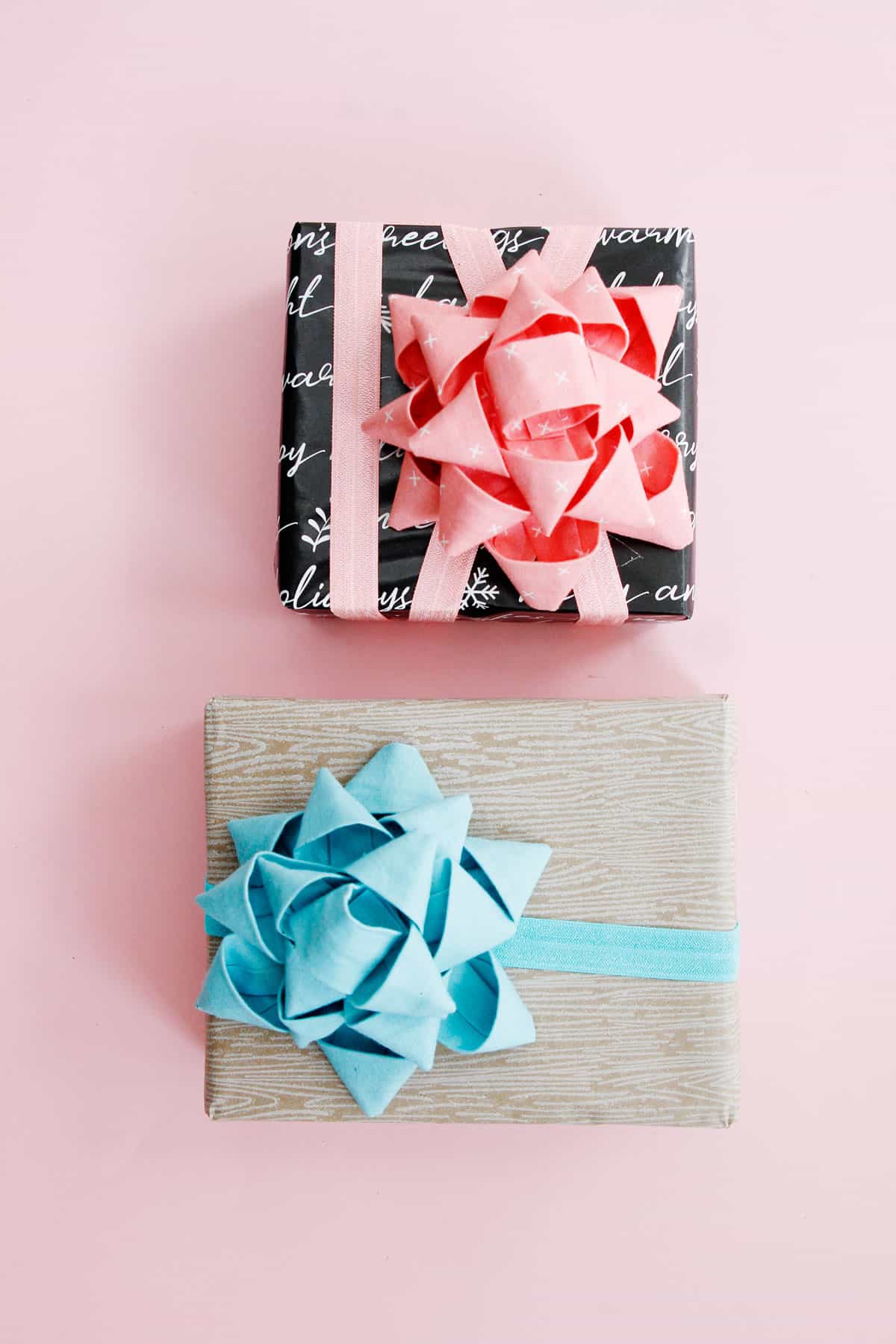 DIY Christmas Gift Bows with Fabric - see kate sew