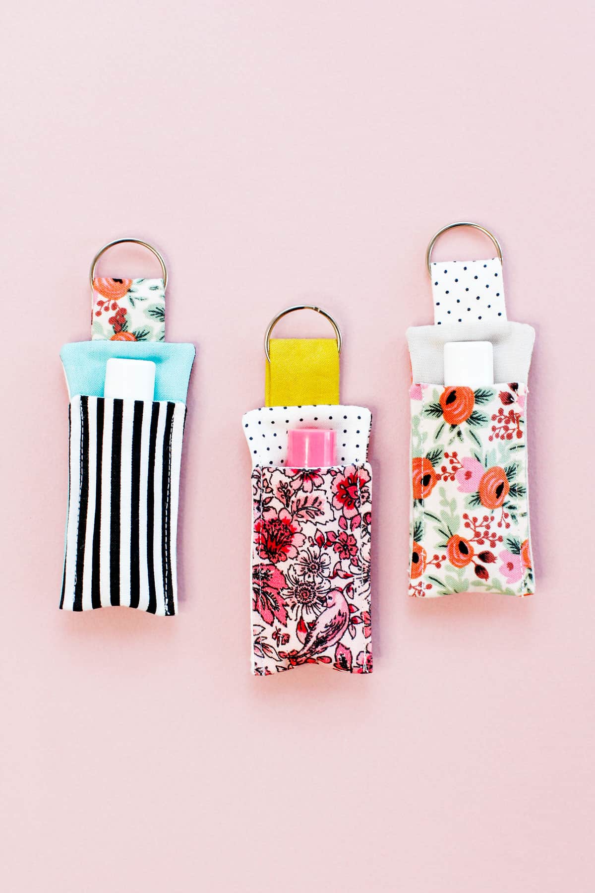 DIY Chapstick Holder - Lip Balm Keychain Sewing Pattern - see kate sew