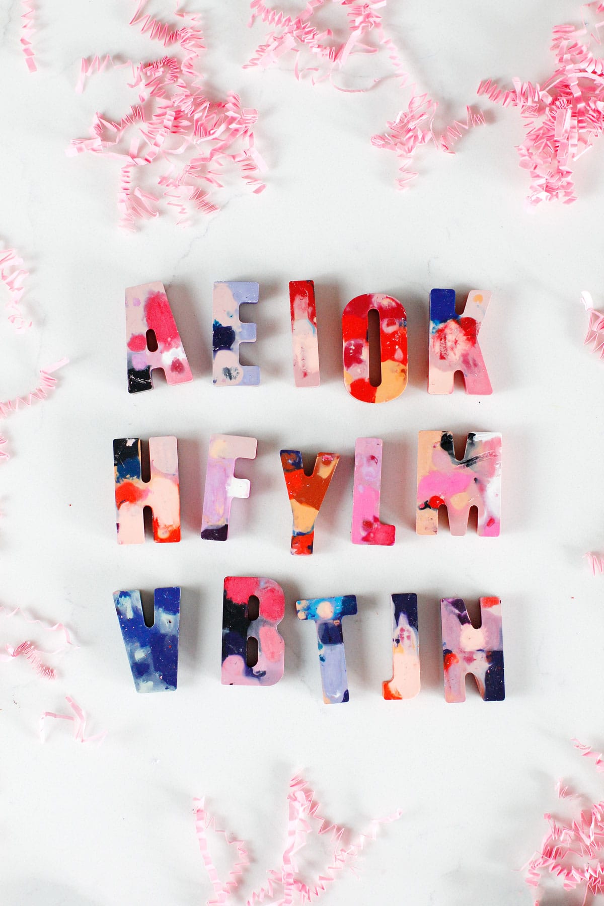 How to make crayon letters - fun way to recycle old crayons! - see kate sew