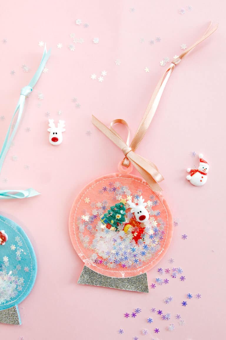 DIY Snow Globe Ornament with templates - see kate sew