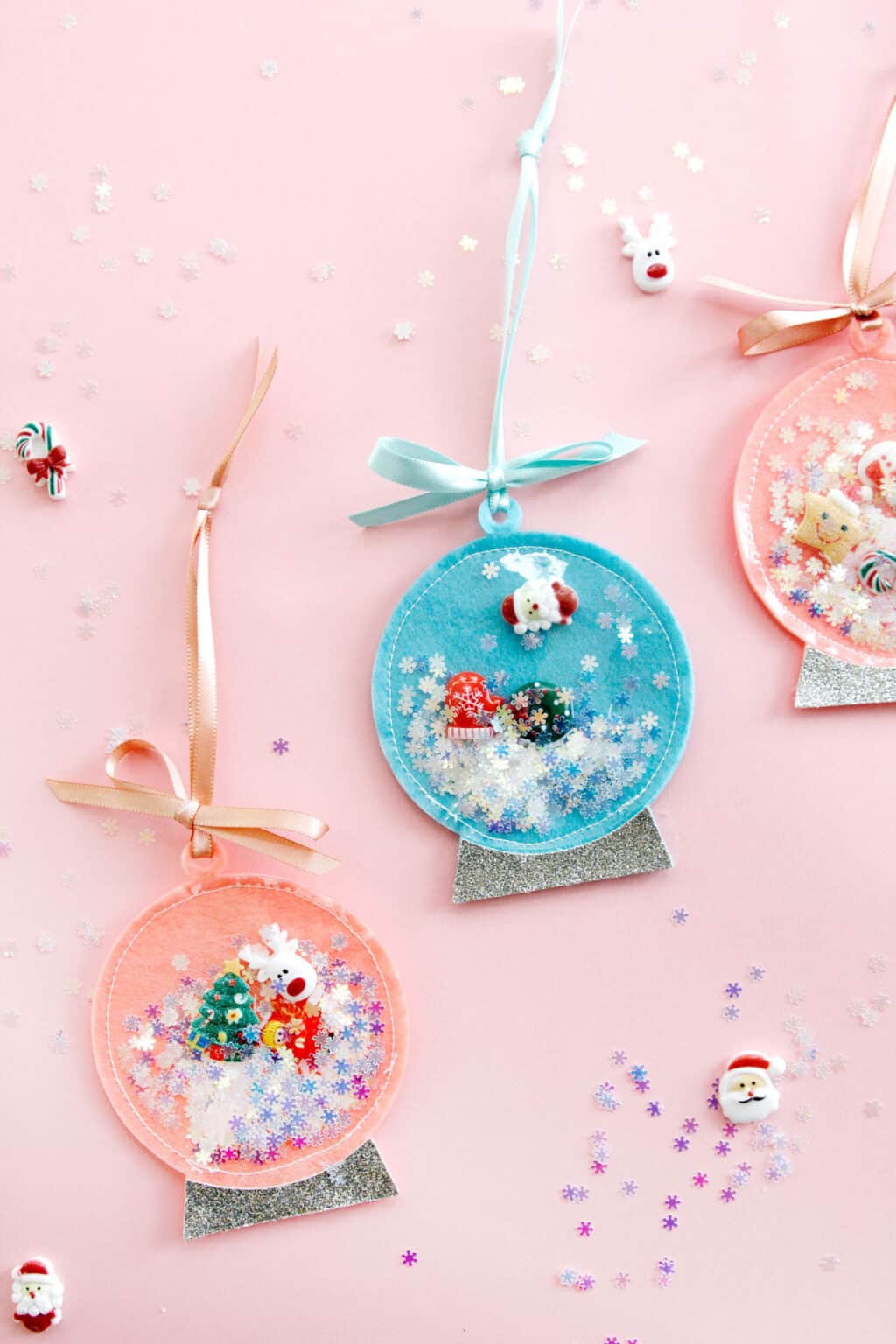 DIY Snow Globe Ornament with templates - see kate sew