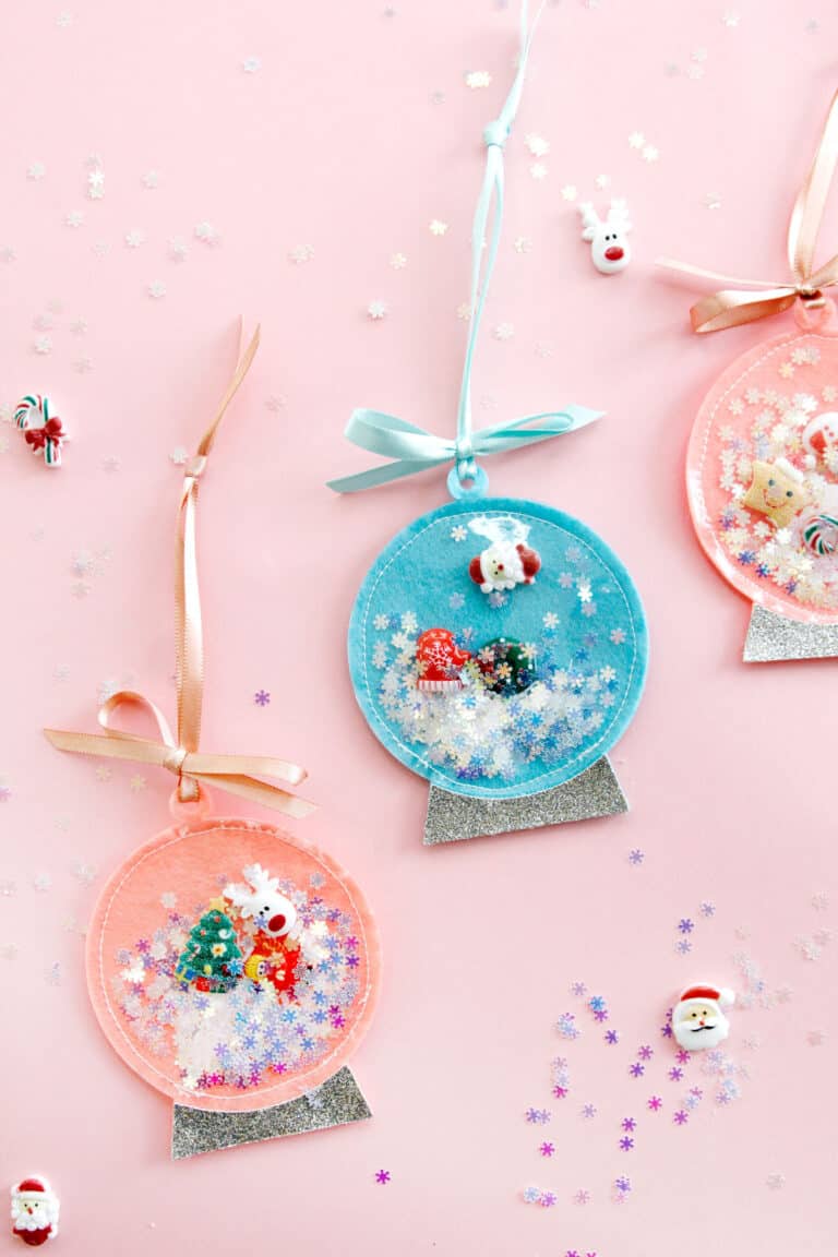 DIY Snow Globe Ornament with templates - see kate sew