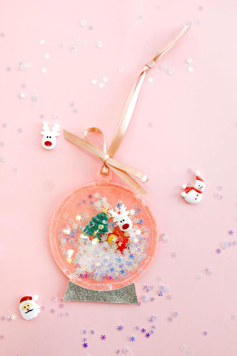 DIY Snow Globe Ornament with templates - see kate sew