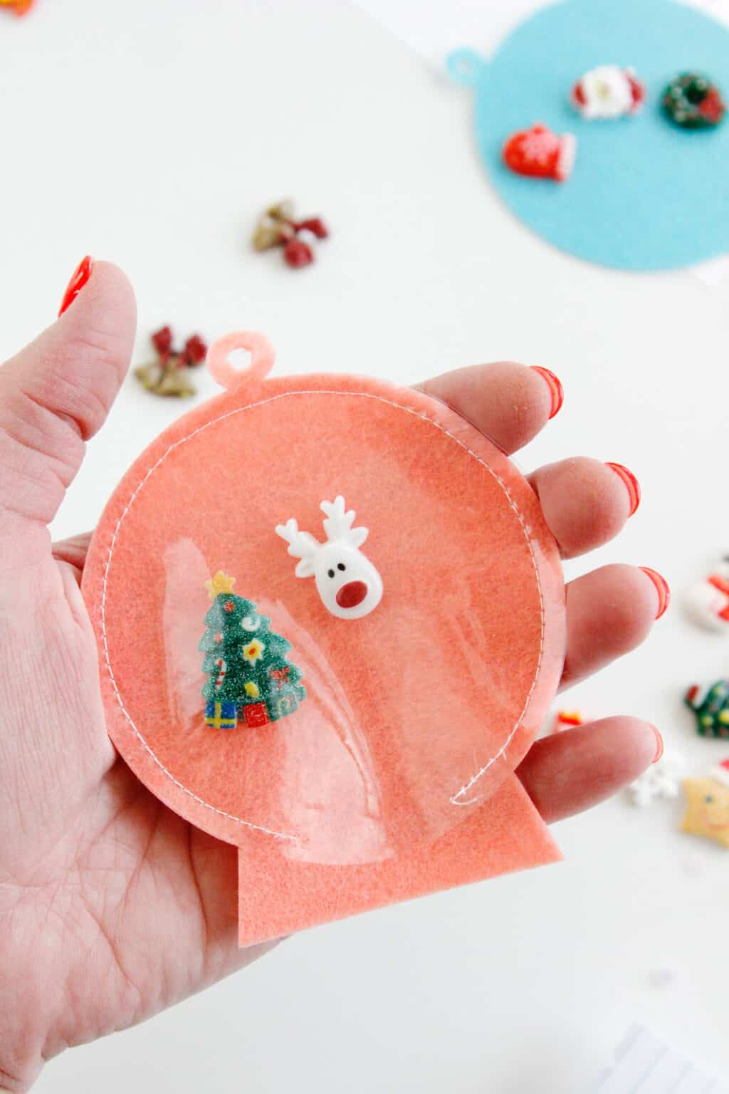DIY Snow Globe Ornament with templates - see kate sew