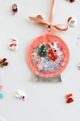 DIY Snow Globe Ornament with templates - see kate sew