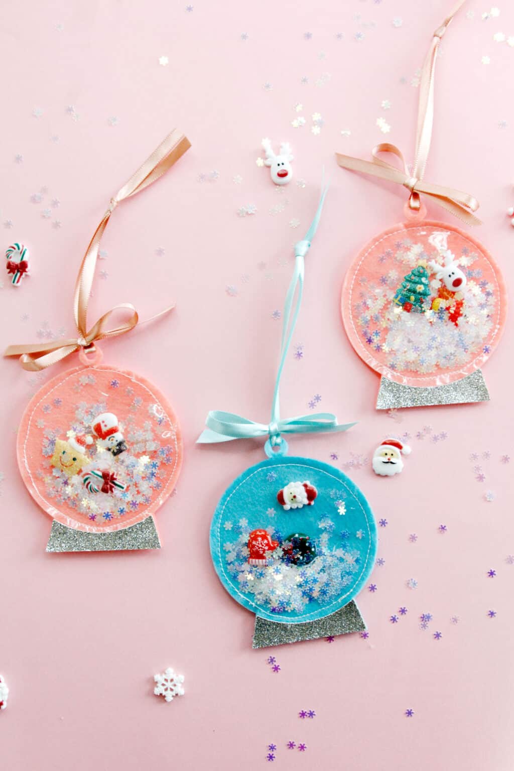 DIY Snow Globe Ornament with templates - see kate sew