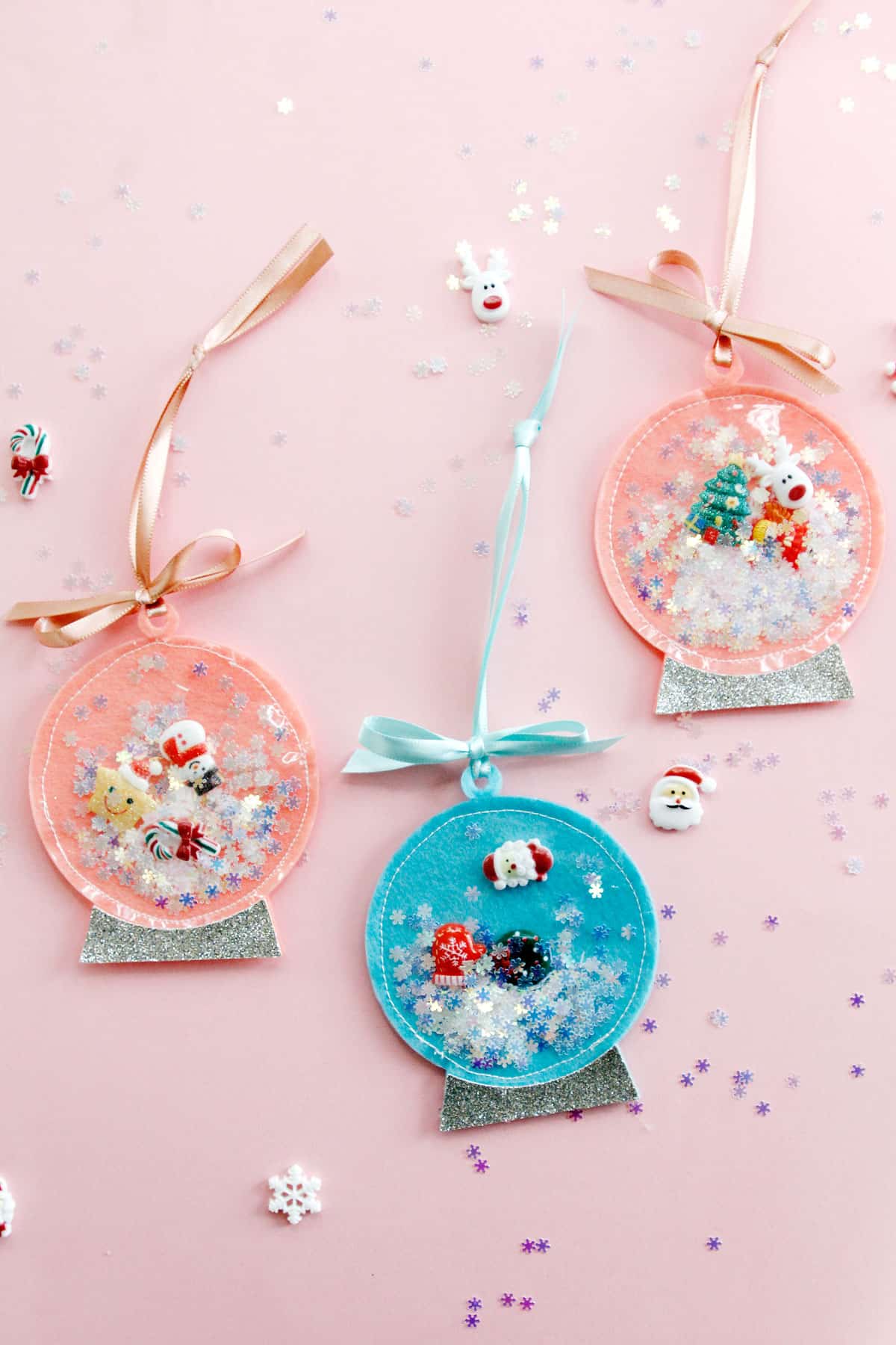 DIY Snow Globe Ornament with templates - see kate sew