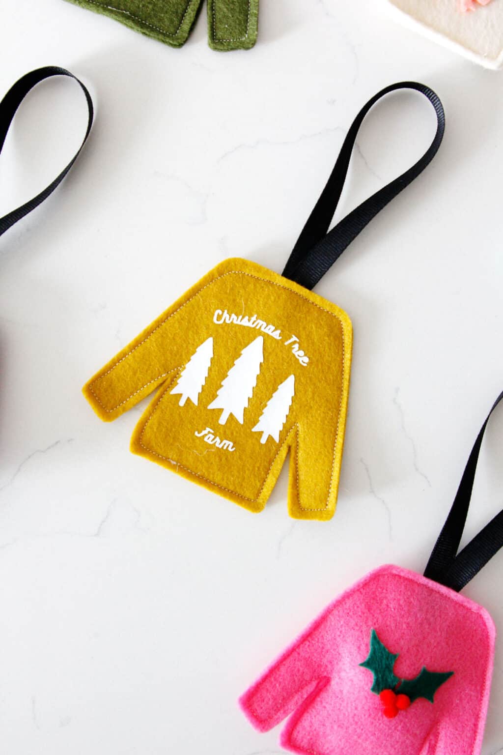 Ugly Christmas Sweater Ornaments DIY - see kate sew