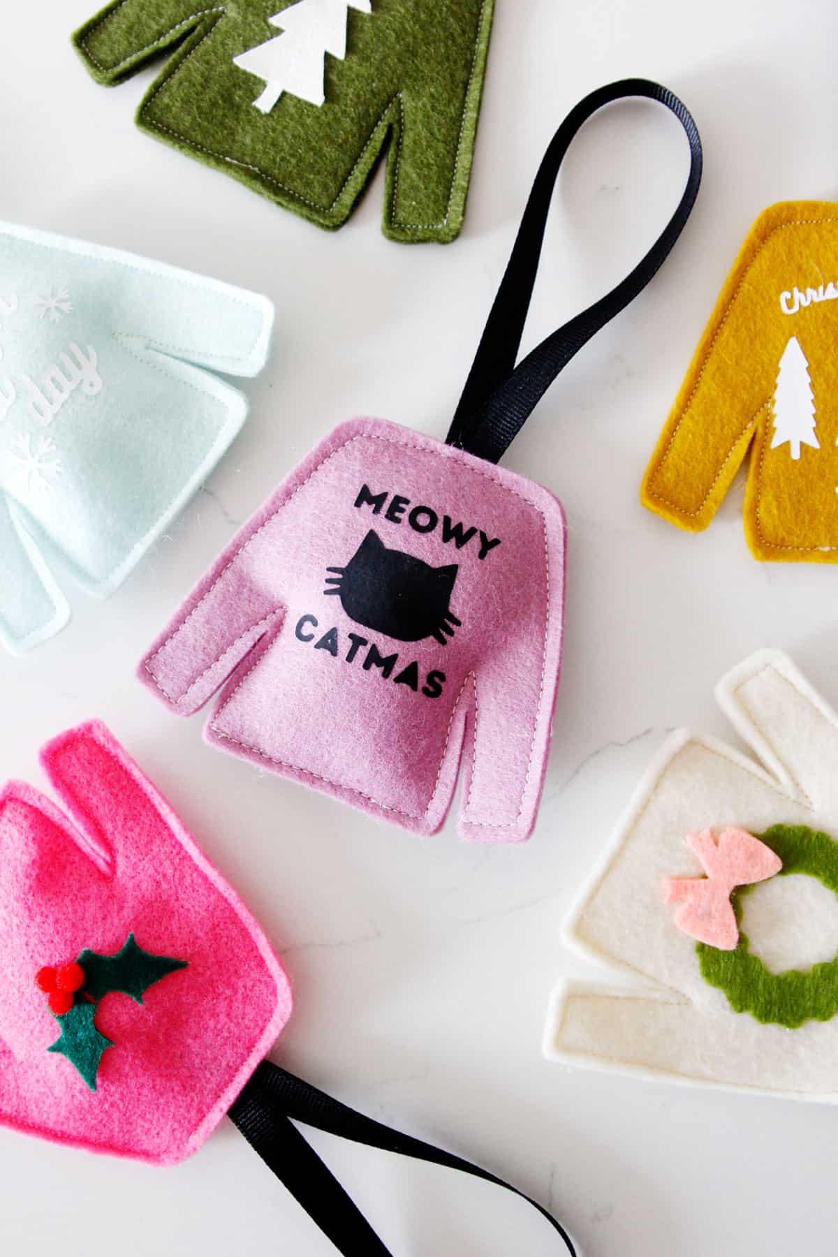 Ugly Christmas Sweater Ornaments DIY - see kate sew