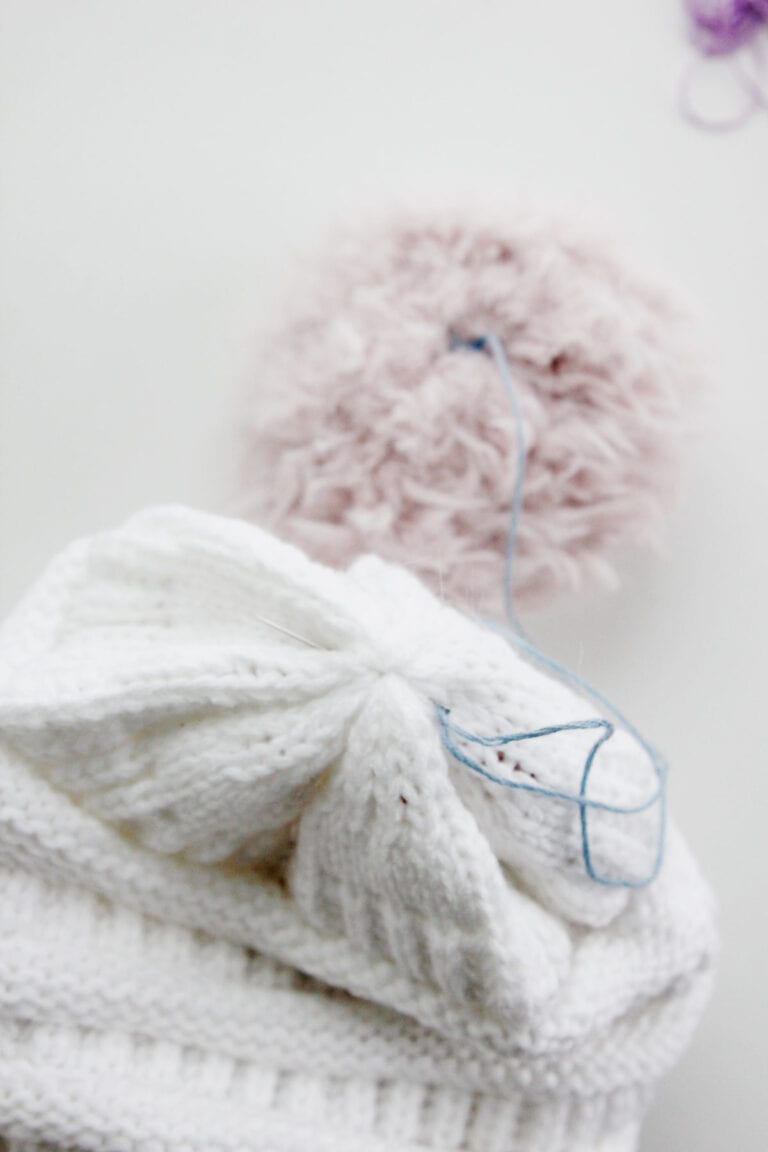 How to make faux fur pom poms - see kate sew