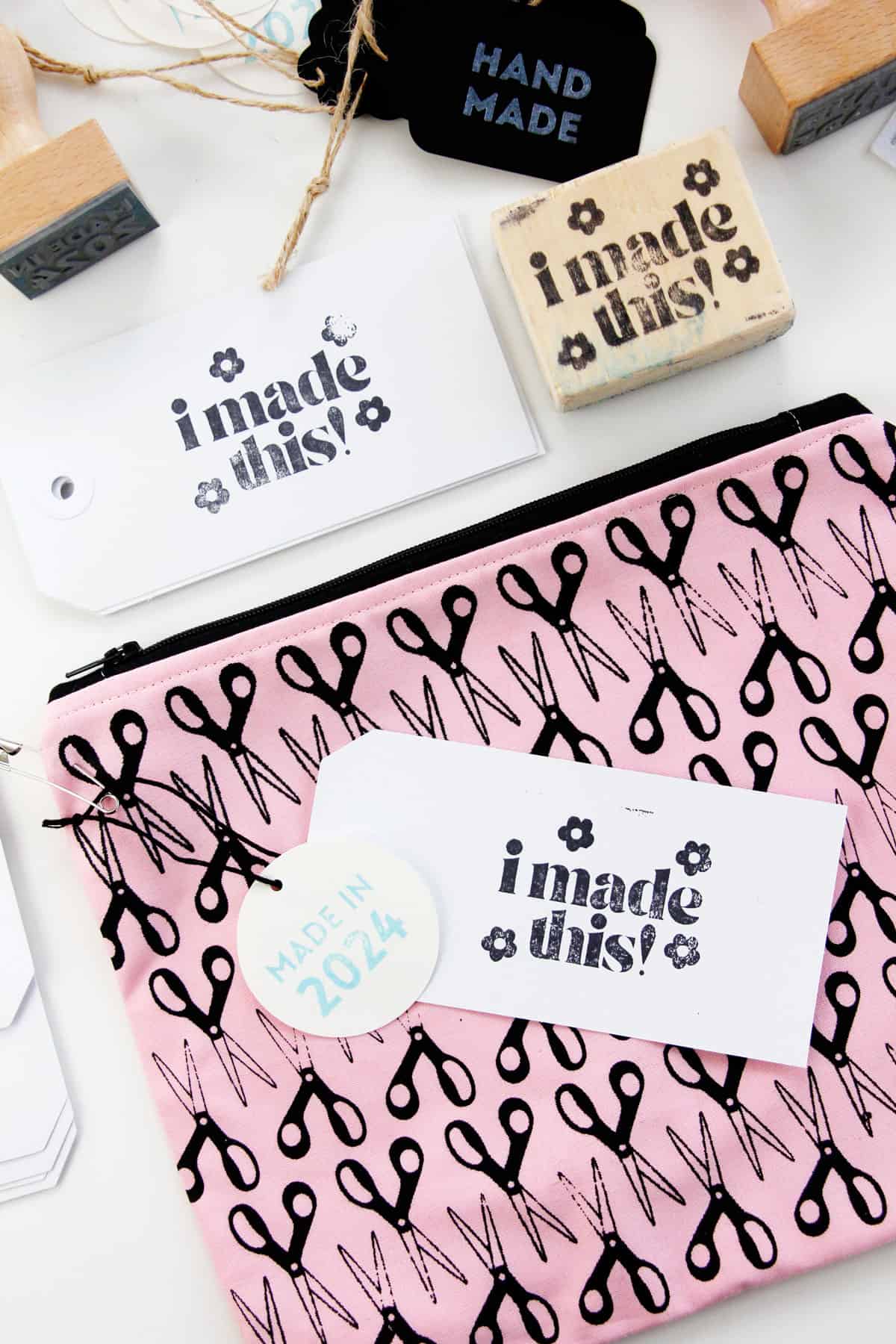 Make your own rubber stamps with a laser engraver - see kate sew