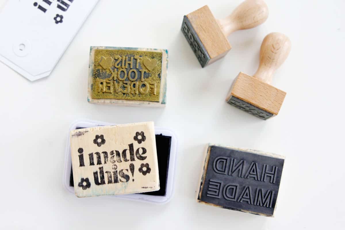 Make your own rubber stamps with a laser engraver - see kate sew