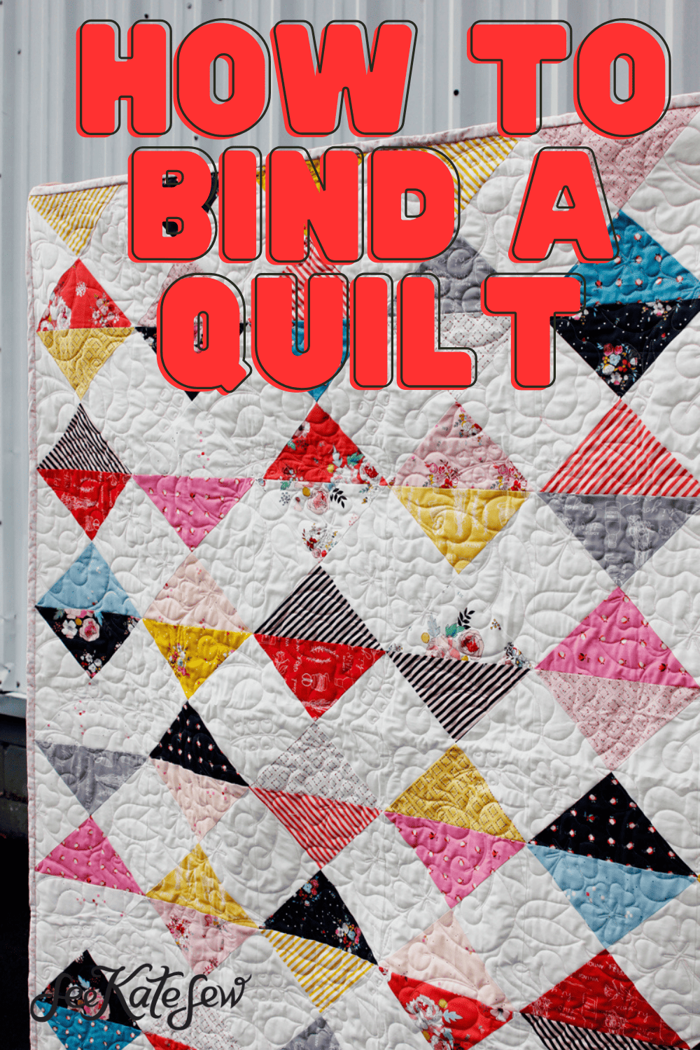how to bind a quilt - quilt binding tutorial - see kate sew