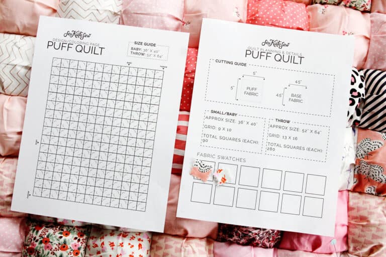 Puff Quilt Tutorial Charm Pack Friendly - see kate sew