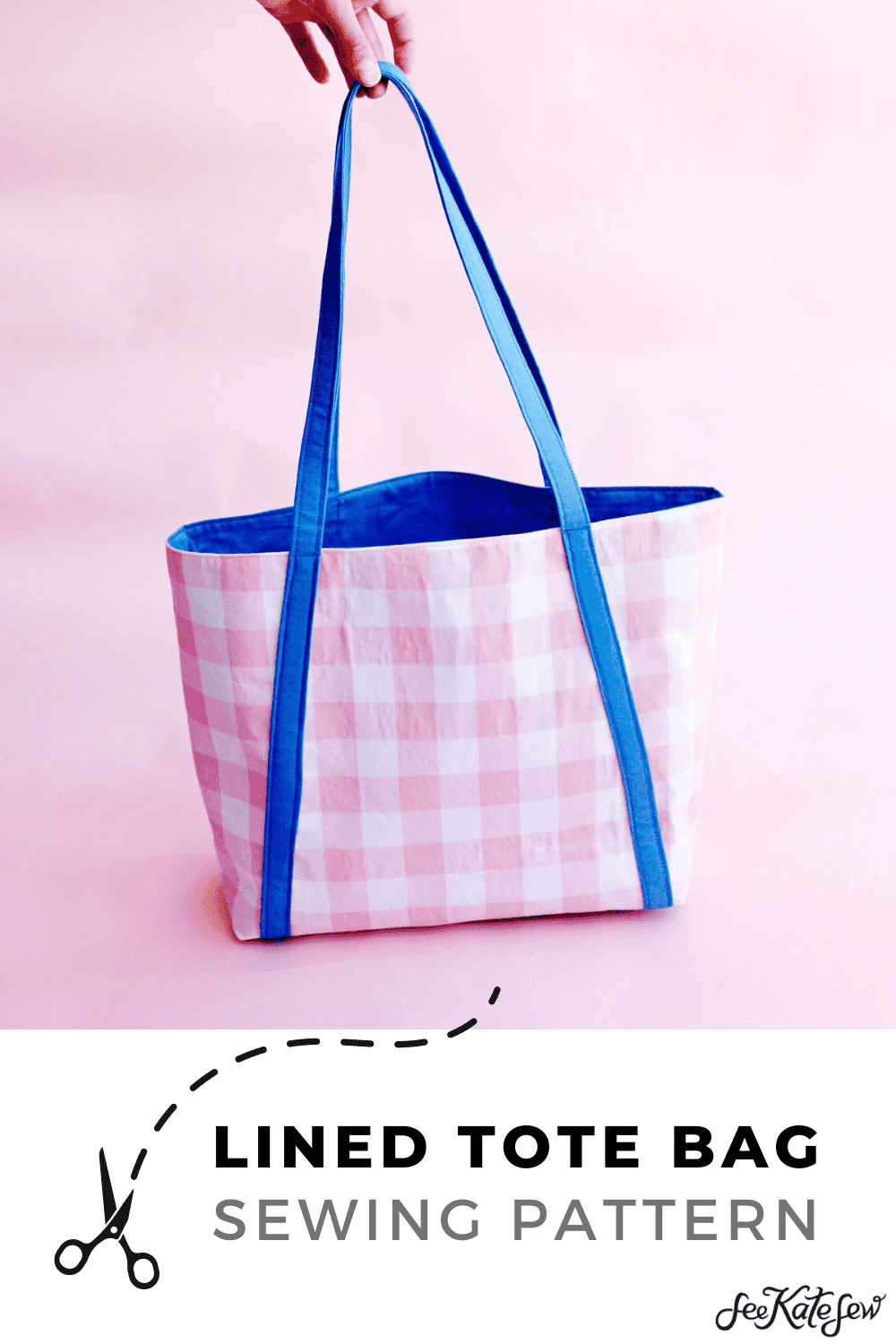 Lined Tote Bag Pattern with Instructions - see kate sew