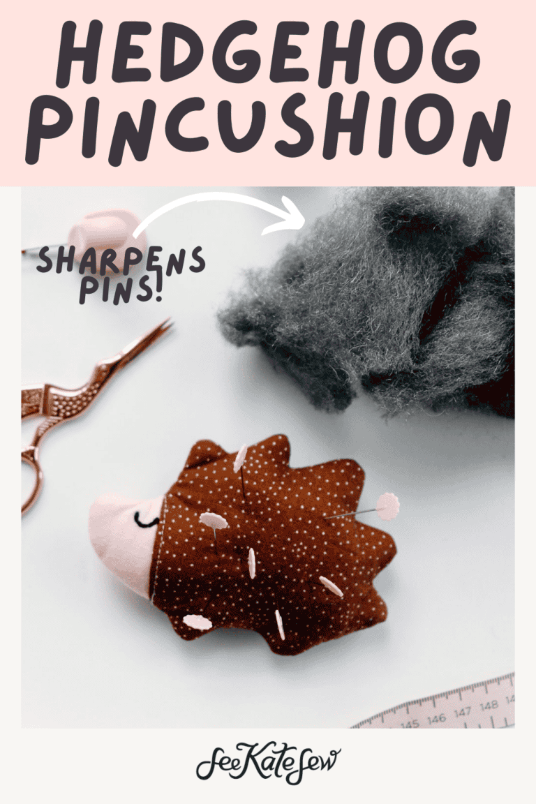 Hedgehog Pincushion Tutorial - Pin Sharpening Pincushion - see kate sew