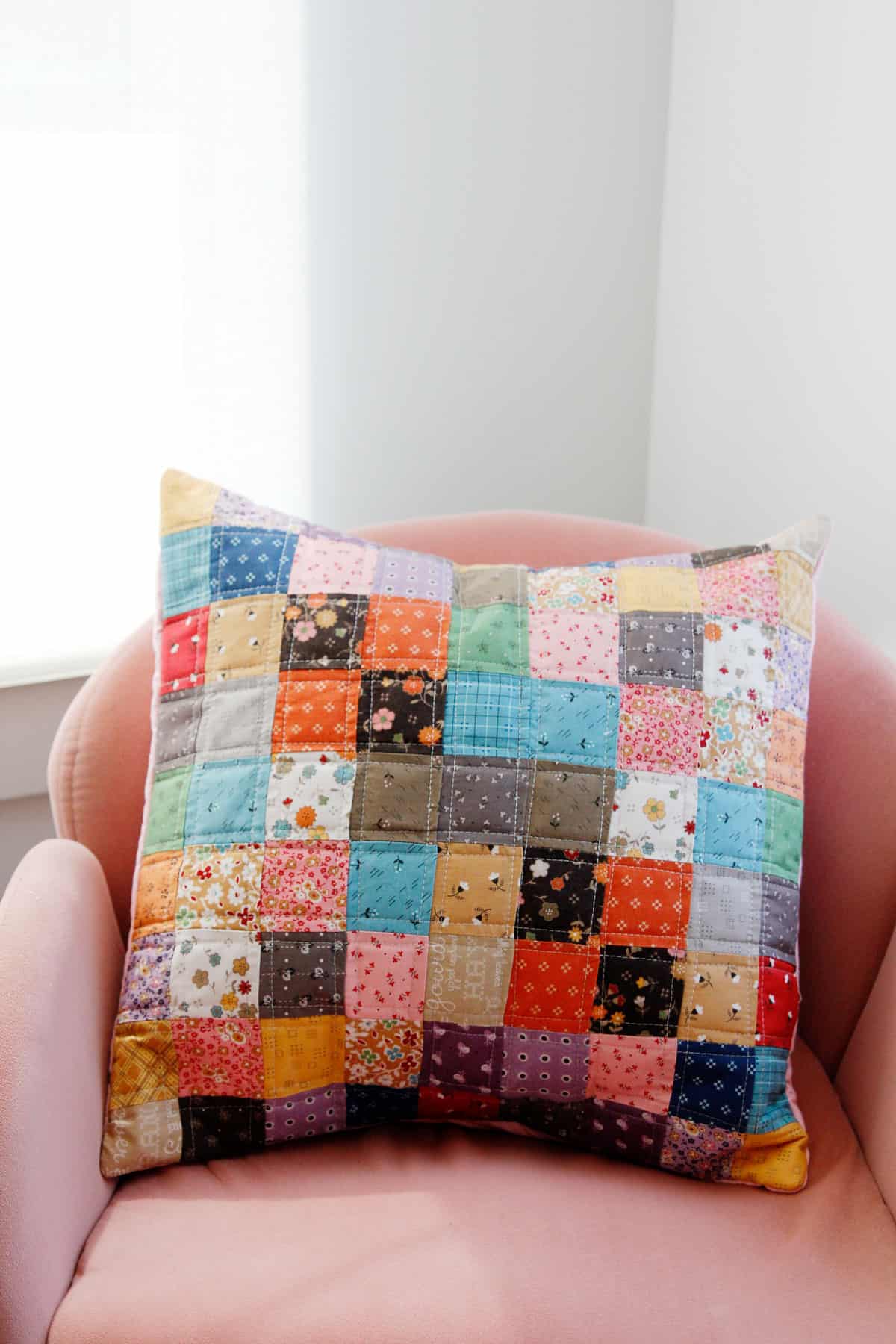 Charm Square Patchwork Pillow - see kate sew