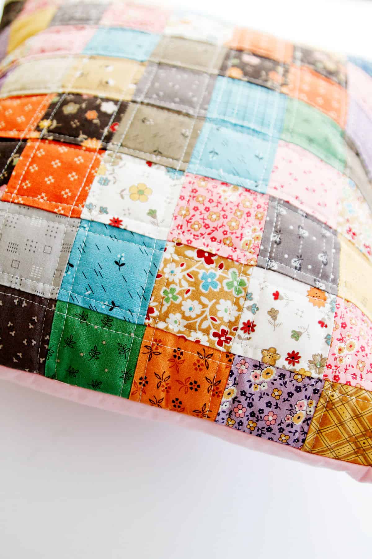 Charm Square Patchwork Pillow - see kate sew