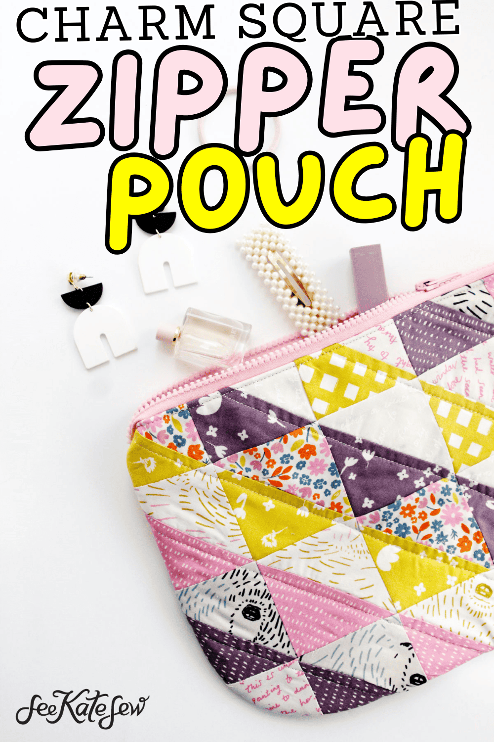 Charm Square Zipper Pouch - see kate sew