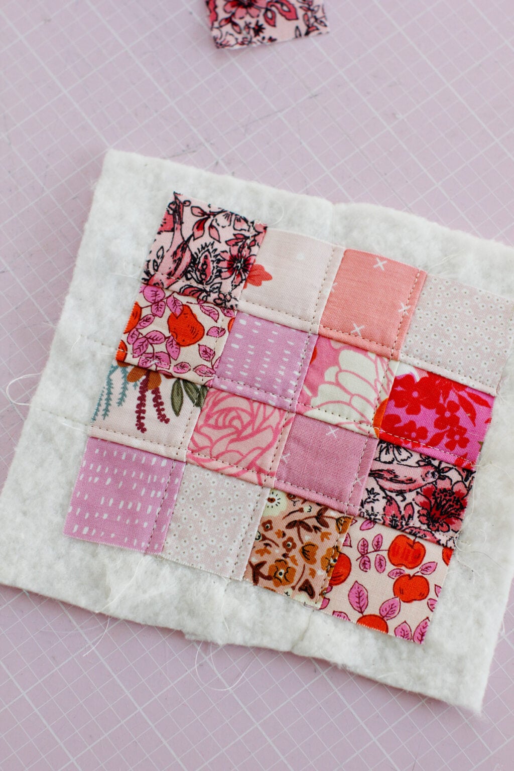 fabric scrap coaster tutorial - see kate sew