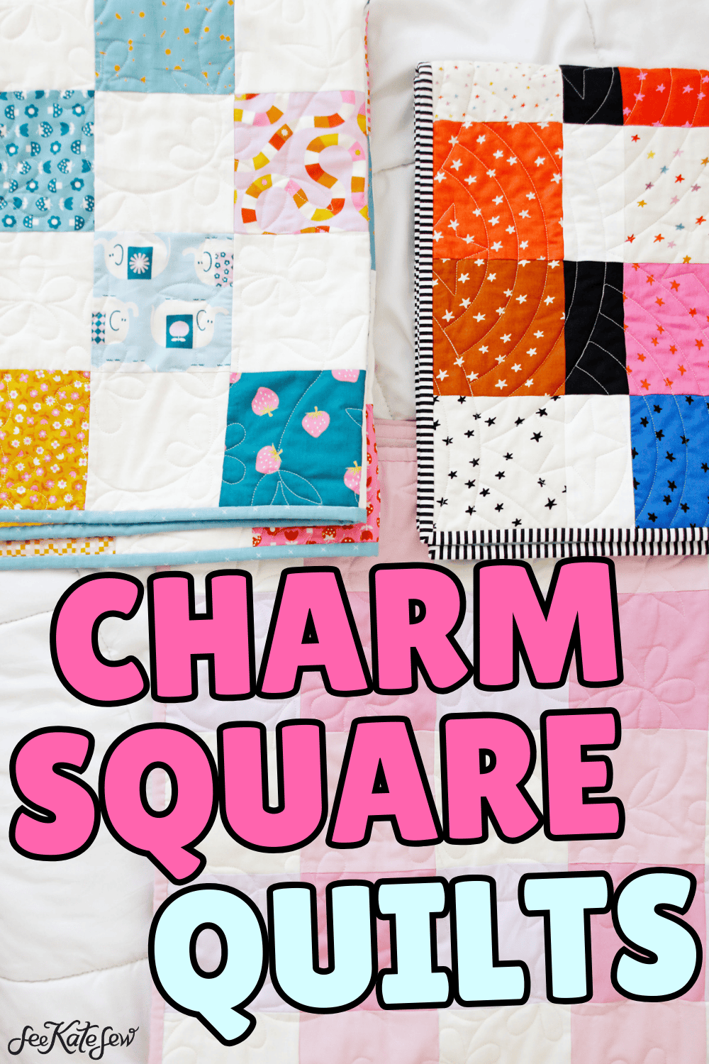 I Made a Quilt in 3 HOURS Using 5" Charm Squares! - see kate sew