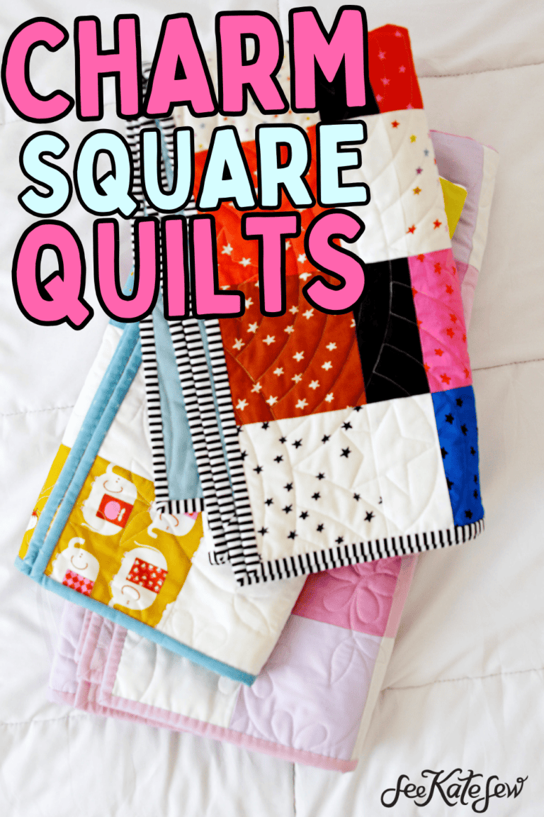 I Made a Quilt in 3 HOURS Using 5" Charm Squares! - see kate sew