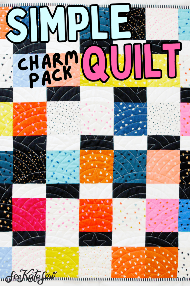 Easy Charm Square Quilt Pattern - see kate sew