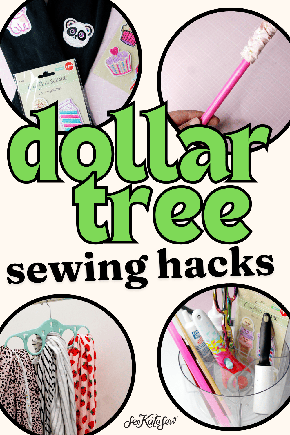 Dollar Store Sewing Hacks - see kate sew