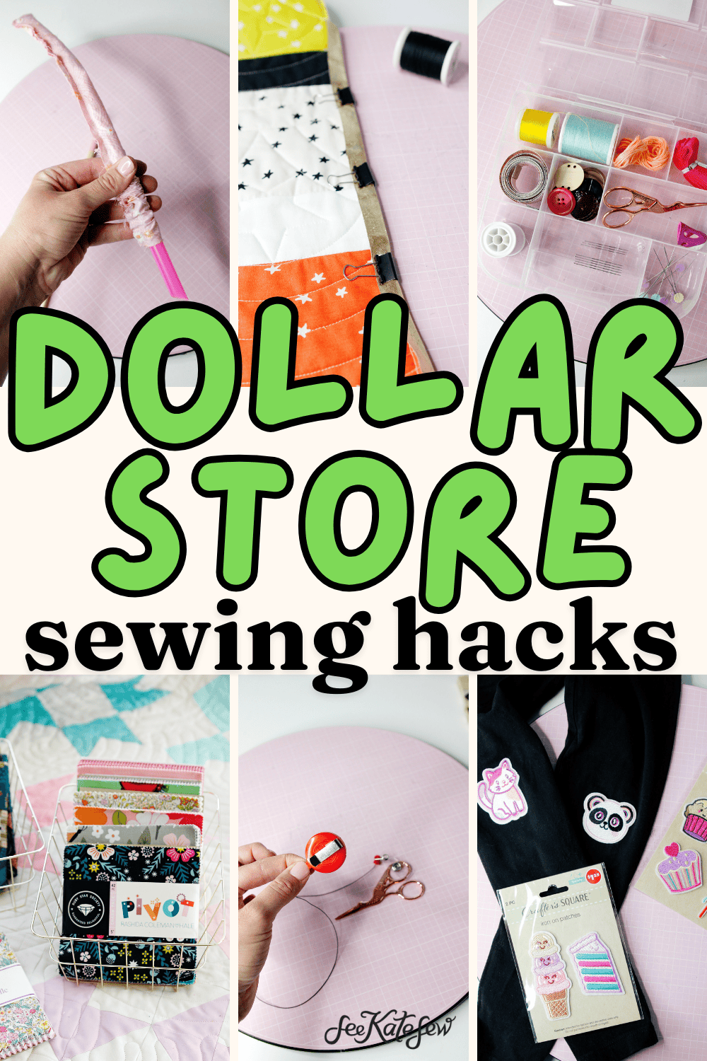 Dollar Store Sewing Hacks - see kate sew